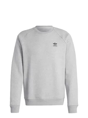Adidas Essentials Trefoil Crew Sweatshirt - Medium Grey Heather