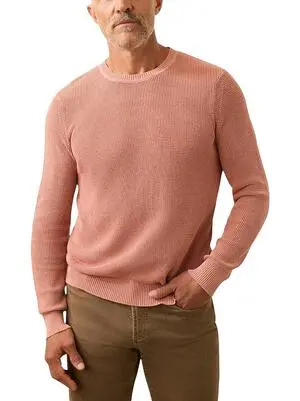 Faherty Brand Sunwashed Crewneck Sweater - Dusty Sienna