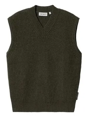 Carhartt Work In Progress Wool Knitwear Gilet Marlon - Green
