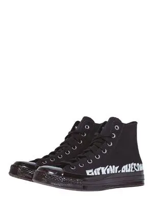 CONVERSE Chuck 70 Hi Fucking Awesome Sneakers - Black/white