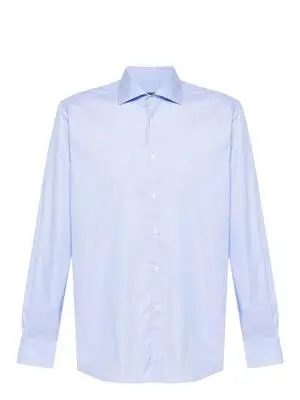 Corneliani Mini-checked Shirt - Blue