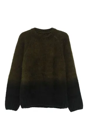 Sacai Ombré-effect Sweater - Green