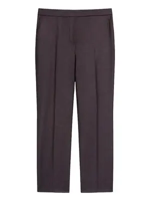 Theory Treeca Wool Crop Trousers - Nightshade