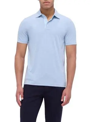 Bugatchi Upf 50+ Polo Shirt - Air Blue