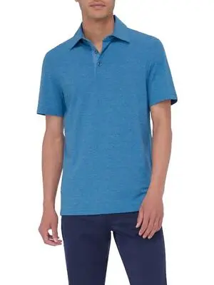 Bugatchi Upf 50+ Polo Shirt - Sapphire