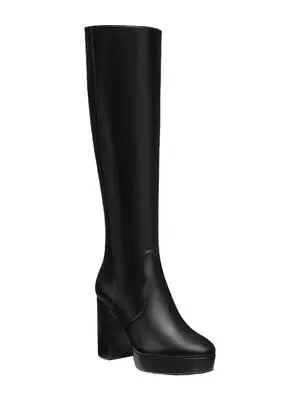 STUART WEITZMAN Dayna Platform Boots - Black/black