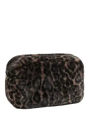 Apparis Jumbo Noor Print Pouch - Dark Leopard