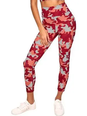 WALKPOP Cora Printed 7/8 Leggings - Novelty Pink