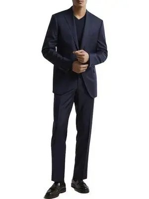 Samuelsohn Ice Wool Serge Suit - Navy