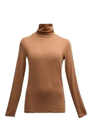 Majestic Filatures Soft Touch Long Sleeve Turtleneck - Bison