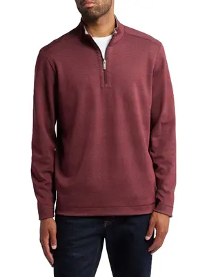 Johnston & Murphy Xc4® Reversible Performance Pullover - Burgundy