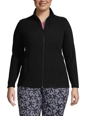 LANDS' END Anyweather Fleece Full Zip Jacket - Black