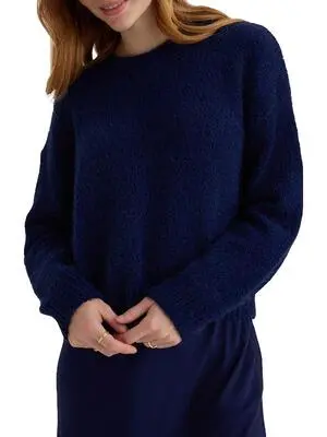 Bella Dahl Drop Shoulder Sweater - Eclipse Blue