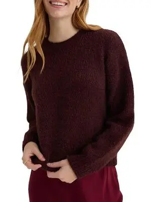 Bella Dahl Bella Dahl Drop Shoulder Sweater Pinot Noir