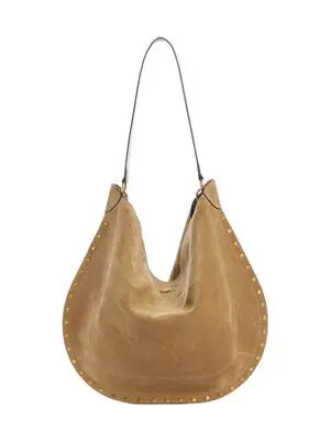 Isabel Marant Oskan Suede Hobo Bag - Taupe