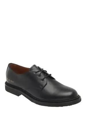COMMON PROJECTS Officer's Plain Toe Derby - Black
