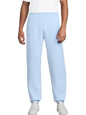 LANDS' END Lands' End Fleece Back Sweatpants Clearlake Blue