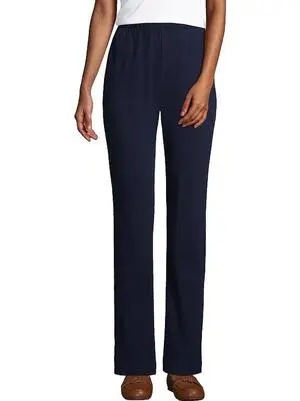 LANDS' END Sport Knit High Rise Pants - Radiant Navy
