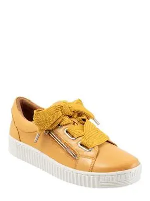 Eos Jovi Leather Sneakers - Mustard
