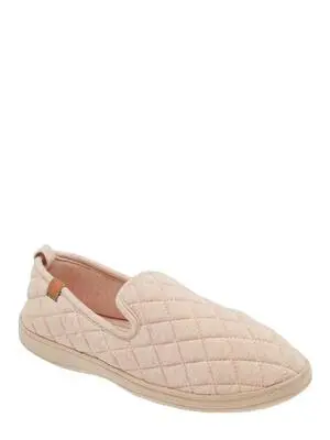 Acorn Lupine Quilted Slippers - Beige