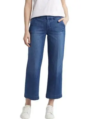 Frank & Eileen Westport Wide Leg Trousers - Washed Blue