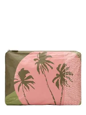 ALOHA COLLECTION Aloha Collection Medium Zip Pouch Olive