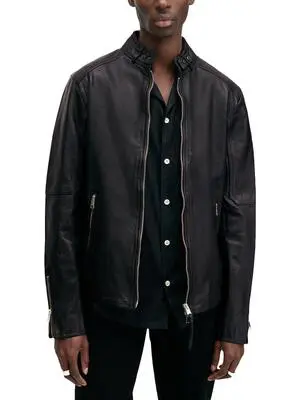 ALLSAINTS Cora Leather Jacket - Jet Black