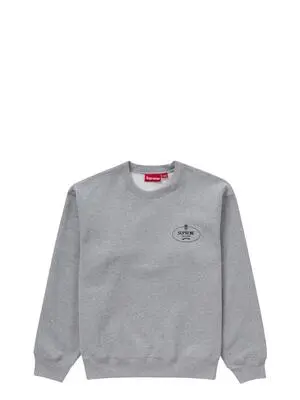 Supreme Crest Crewneck Sweatshirt Ash Grey