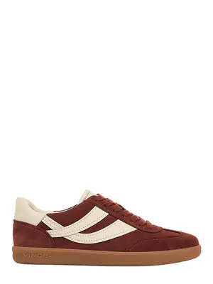 Vince Oasis Leather Sneakers - Malbec Red Suede