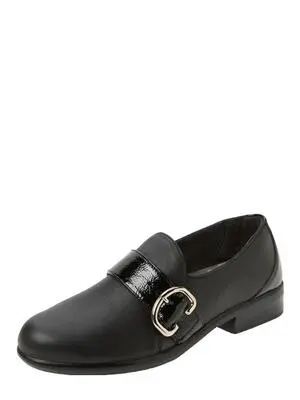 Naot Viscol Strap Loafer - Jet Black/crinkle Patent