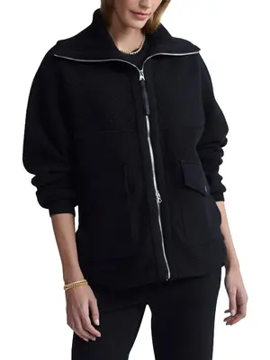 Varley Eleanor High Pile Fleece Jacket - Black