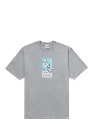 Supreme Liberty Tee Shirt Heather Grey
