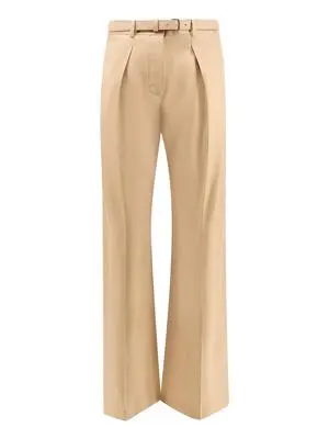 Loro Piana Silk Trouser With Belt - Beige