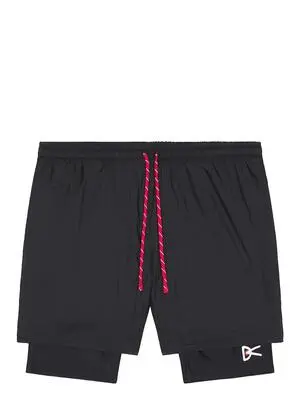 DISTRICT VISION Ripstop Layered Trail Shorts - Black