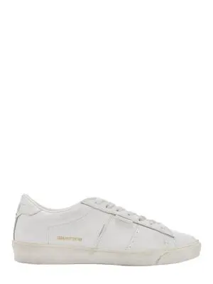 GOLDEN GOOSE Match Star Leather Sneakers - White
