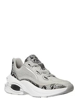 Michael Kors Michael Kors Toni Mixed-Media Sneaker Grey
