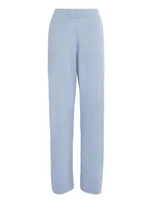 Harrods Cashmere Wide-leg Track Pants - Blue