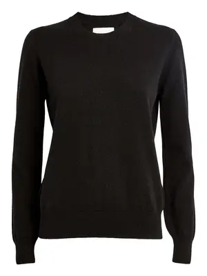 Harrods Cashmere Crew-Neck Sweater Black
