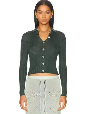 Calle Del Mar Long Sleeve Cardigan Pine