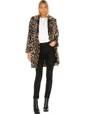 House Of Harlow 1960 X Revolve Genn Faux Fur Coat - Brown