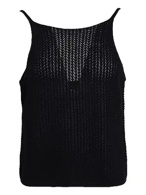 Vero Moda Halterneck Knit Top - Black