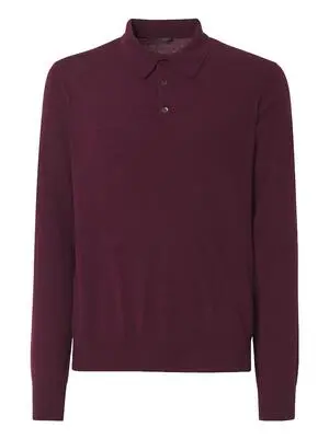 Rubinacci Cashmere Polo Shirt - Red