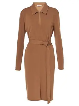 Max Mara Dorema Belted Minidress - Brown