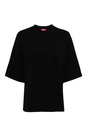 Staud Straight-hem T-shirt - Black