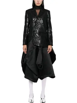 Comme Des Garçons Asymmetric Blazer - Black