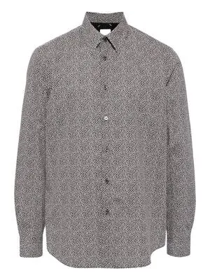 Paul Smith Polka Dot Cotton Shirt - Black