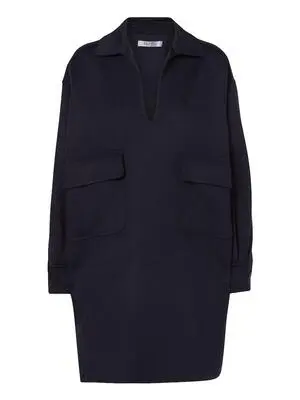 Max Mara Pinna Wool Minidress - Blue