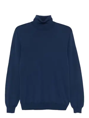 ZANONE Roll-neck Sweater - Blue