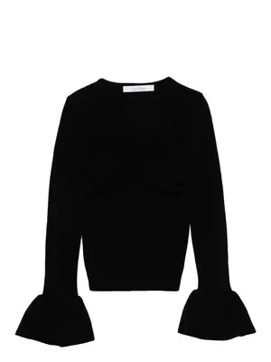 Rokh Cross-knitted Sweater - Black