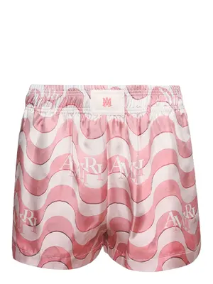 Amiri Staggered Wave Shorts - Pink